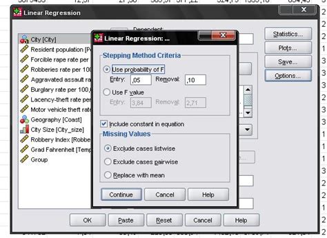 Multiple Linear Regression Exploring Crime Statistics Statistics Solutions