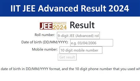 IIT JEE Advanced Result 2024 Declared Download Link Here Sarkari Job And Result Sarkari Job