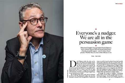 David Halpern President Of The Behavioural Insights Team Andrew Shaylor