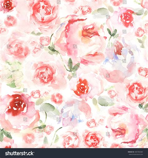 초대 카드용 수채화 배경인사말 카드용 꽃무늬 스톡 일러스트 400786384 Shutterstock