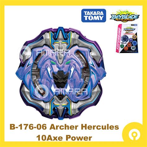 Takara Tomy Beyblade B 176 06 Archer Hercules 10 Axe Power Random Booster Vol 23 Confirm Set