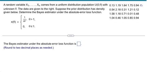 solved a random variable x1 … xn comes from a uniform