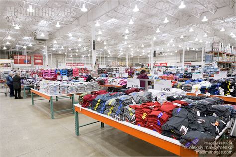 Photo Of Costco Wholesale Warehouse Store Interior Clothing Section