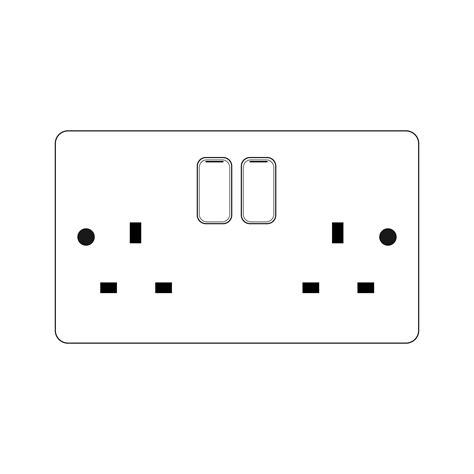 Power Plug Socket Outlet Type G With Switch 8415406 Vector Art At Vecteezy