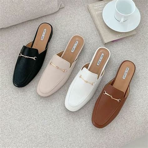 블로퍼 뮬 골드 사무실 오피스 직장인 로우굽 데일리