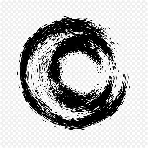 中国风黑色毛笔圈PNG图片素材下载 图片编号qxemerpy 免抠素材网