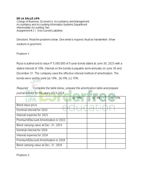 Intacc2 Assignment21 Pdf Bonds Finance Book Value