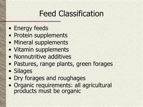What Is Feed Classification At Inez Bennett Blog