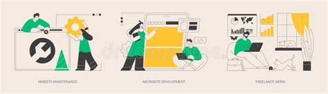 Frontend Development Abstract Concept Vector Illustrations Stock Vector Illustration Of