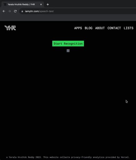 Hruthik Reddy On Linkedin Webspeechapi Webdev Transcription