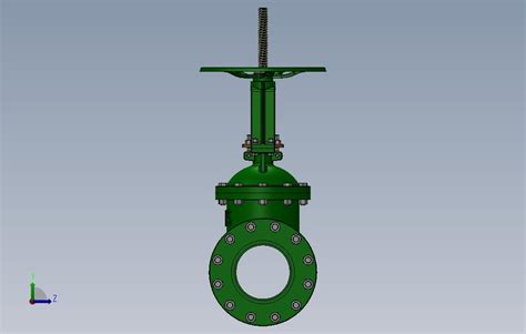 Dn200截止阀 Solidworks 2013 模型图纸下载 懒石网