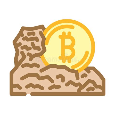 Cryptocurrency Mining Color Icon Illustration Stock Illustration Illustration Of People Home