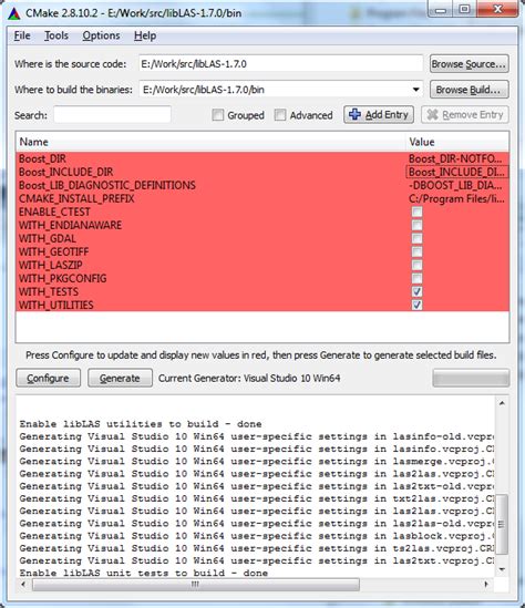 dominoc925 build the basic liblas for 64 bit windows no gdal and geotiff support
