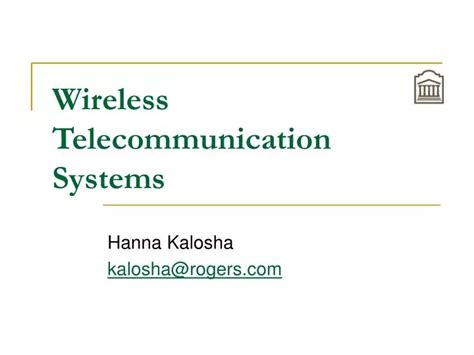Ppt Wireless Telecommunication Systems Powerpoint Presentation Free
