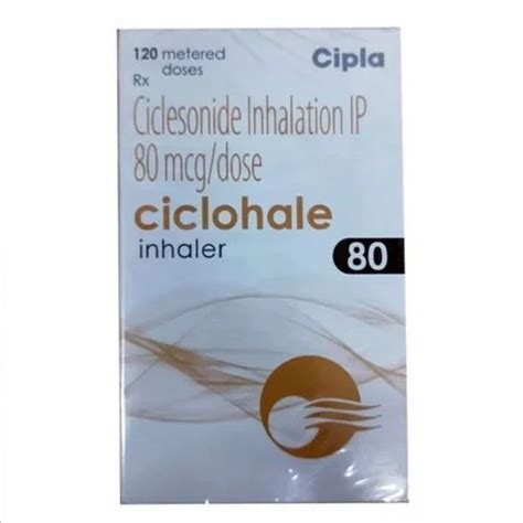 Inhalers With Spacers Ciclohale Ciclesonide 80mcg Inhaler For Asthma