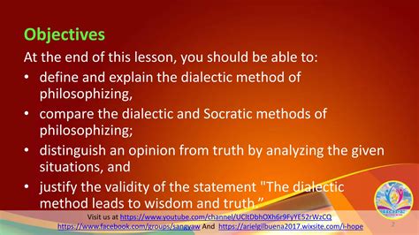 Intro To The Philosophy Of The Human Person Ch 2 2 Dialectic Method