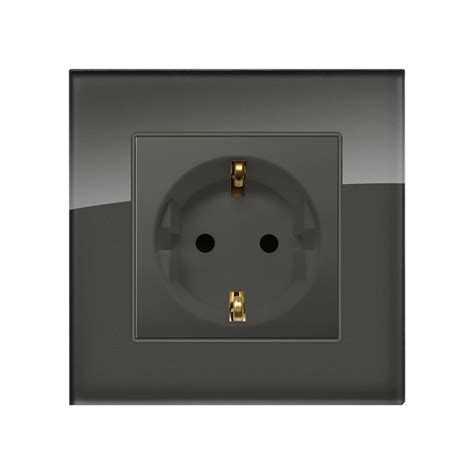 Eu Wall Switch Schuko Socket Wall Socket 16a 250v German Power Socket