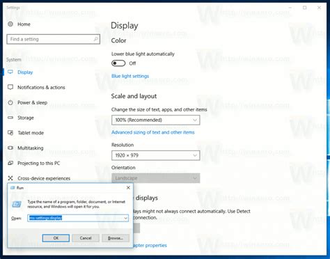 Change Display Resolution In Windows Creators Update