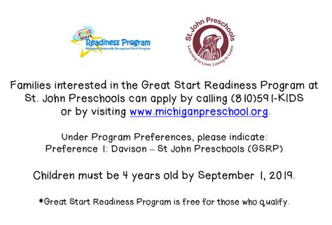 Great Start Readiness Program