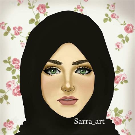 Hijab Girl Illustration Sarra Art Hijab Drawing Girly M Islamic