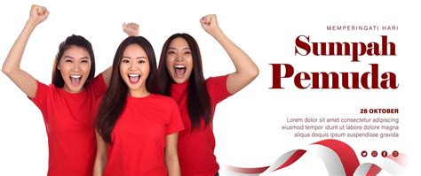 Premium Psd Psd Editable Happy Indonesian Youth Pledge With