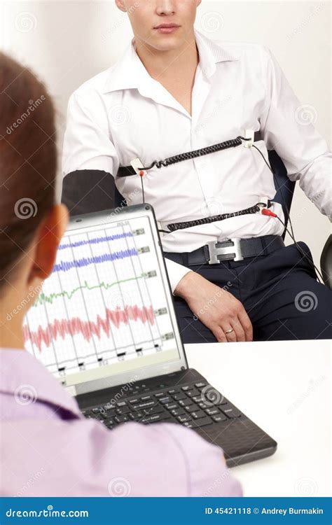 Lie Detector Stock Photo Image Of Human Fact Electrodes