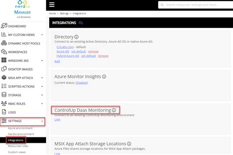 controlup integration in nerdio enterprise manager