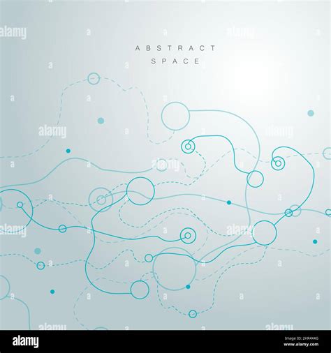Abstract Grid And Molecular Science Pattern Vector Connection Atom Network Background Smooth