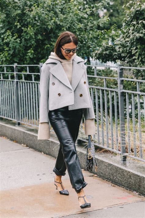 15 Winter Outfits With Cropped Leather Pants Styleoholic