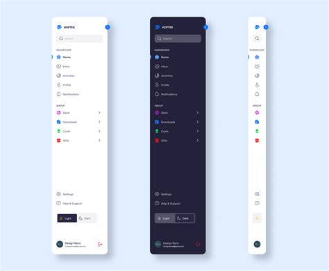 Navigation Barlight And Dark Mode By Prince Ojakorotu On Dribbble