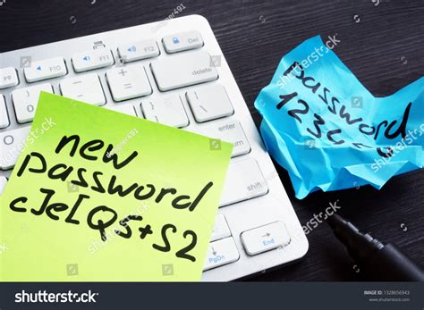 Strong Weak Password On Pieces Paper Stock Photo Shutterstock