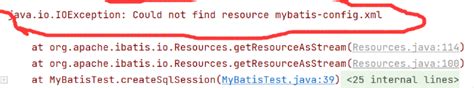 exception in thread main ioexception ：could not find resource