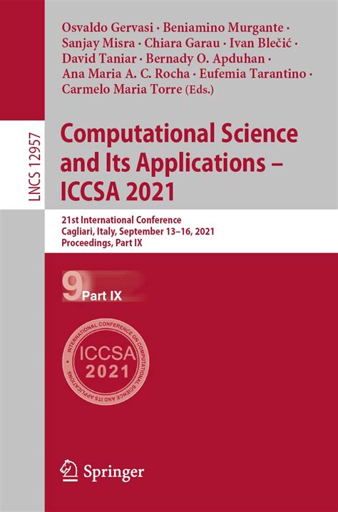 Computational Science And Its Applications Iccsa 2021 Guide Proceedings