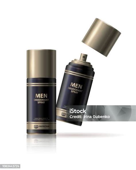 벡터 3d 이랑 광택 현실적인 항아리 용기 스프레이 포장 Batcher 크림 화장품 제품 광고에 대 한 절연 금 금속에 대한 스톡 벡터 아트 및 기타 이미지 Istock
