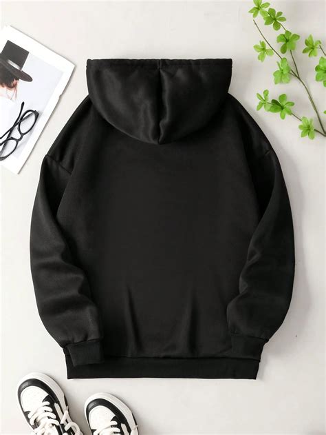 Shein Ezwear Skull Heart Print Hoodie Shein Usa