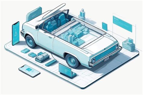 Premium AI Image Product Iteration Concept Illustration