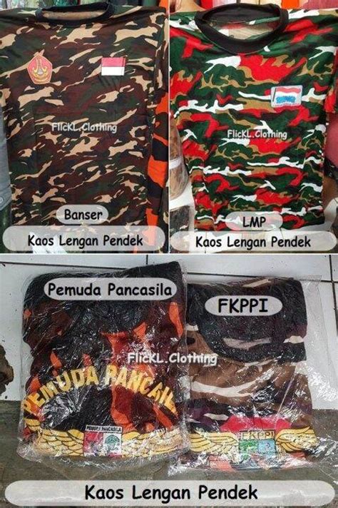 Baju Kaos Ormas Loreng Lengan Pendek Lmp Fkppi Banser Golkar Pp Lazada Indonesia