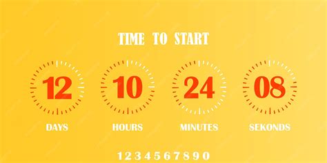 Premium Vector Flip Countdown Clock Counter Timer