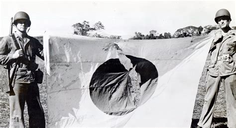 Captured Japanese Battle Flag Guadalcanal Airfield Circa 1942