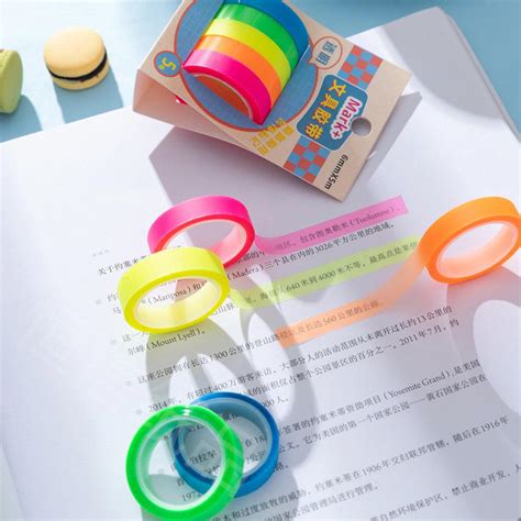 Fluorescence With Sticky Marking Index Stickers Stationery Supplies