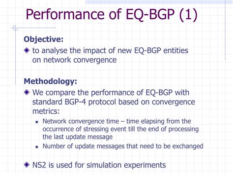 Ppt Eq Bgp An Efficient Inter Domain Qos Routing Protocol Powerpoint Presentation Id4667683