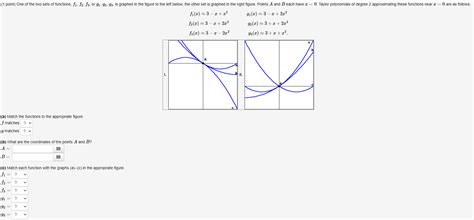 solved 1 point one of the two sets of functions fi f2