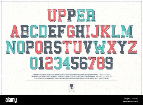 Set Of Classical Style Alphabet Letters And Numbers Over Grunge Paper