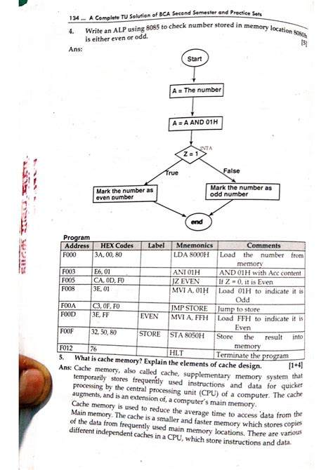bca microprocessor and computer architecture solution 2018 2019