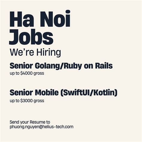 Hiring Hanoi Techjobs Phương N