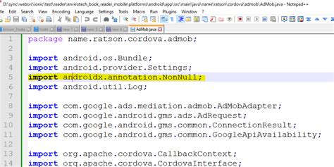 Admobjava243 Error Cannot Find Symbol Longs Blog