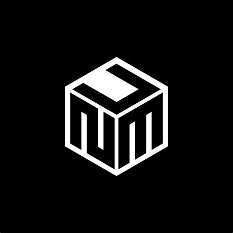 Nmu Letter Logo Design In Illustration Vector Logo Calligraphy