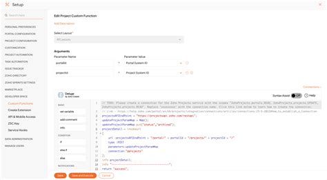 Custom Functions For Projects Online Help Zoho Projects