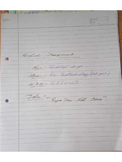 Vansh English Assignment Pdf