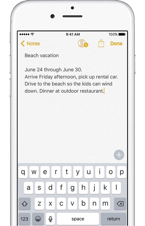 Use Notes On Your IPhone IPad And IPod Touch Apple Support